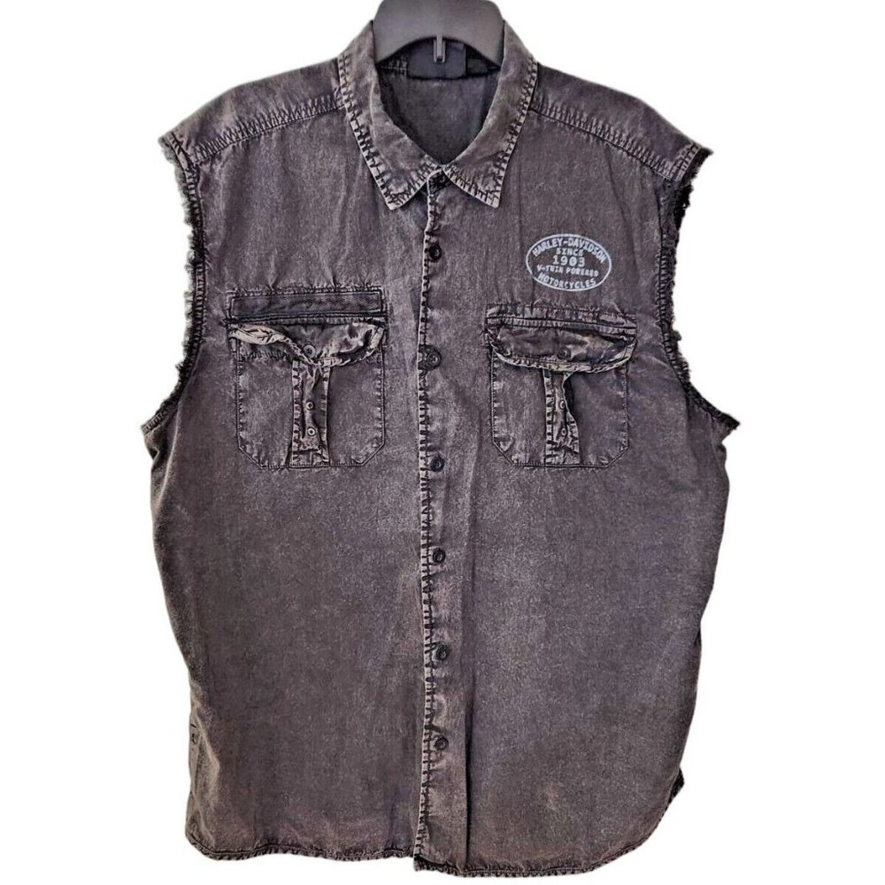 Harley Davidson Mens 2xl Vest - Gem